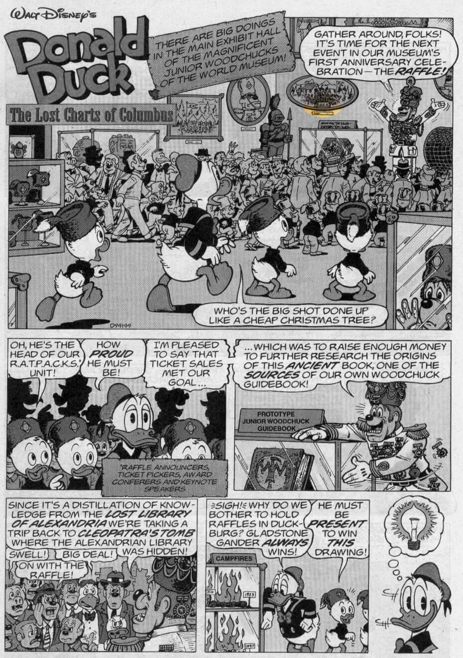 "The Lost Charts of Columbus" by Don Rosa | D.U.C.K. dedication
